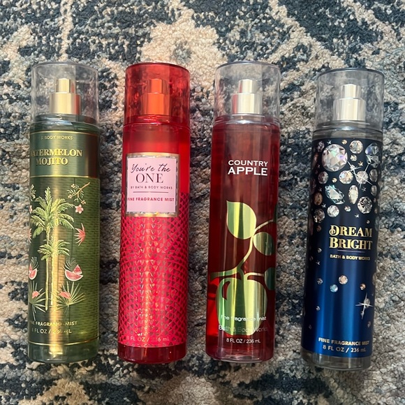 Bath & Body Works | Accessories | Bath Body Works Body Mists 4 Pack ...